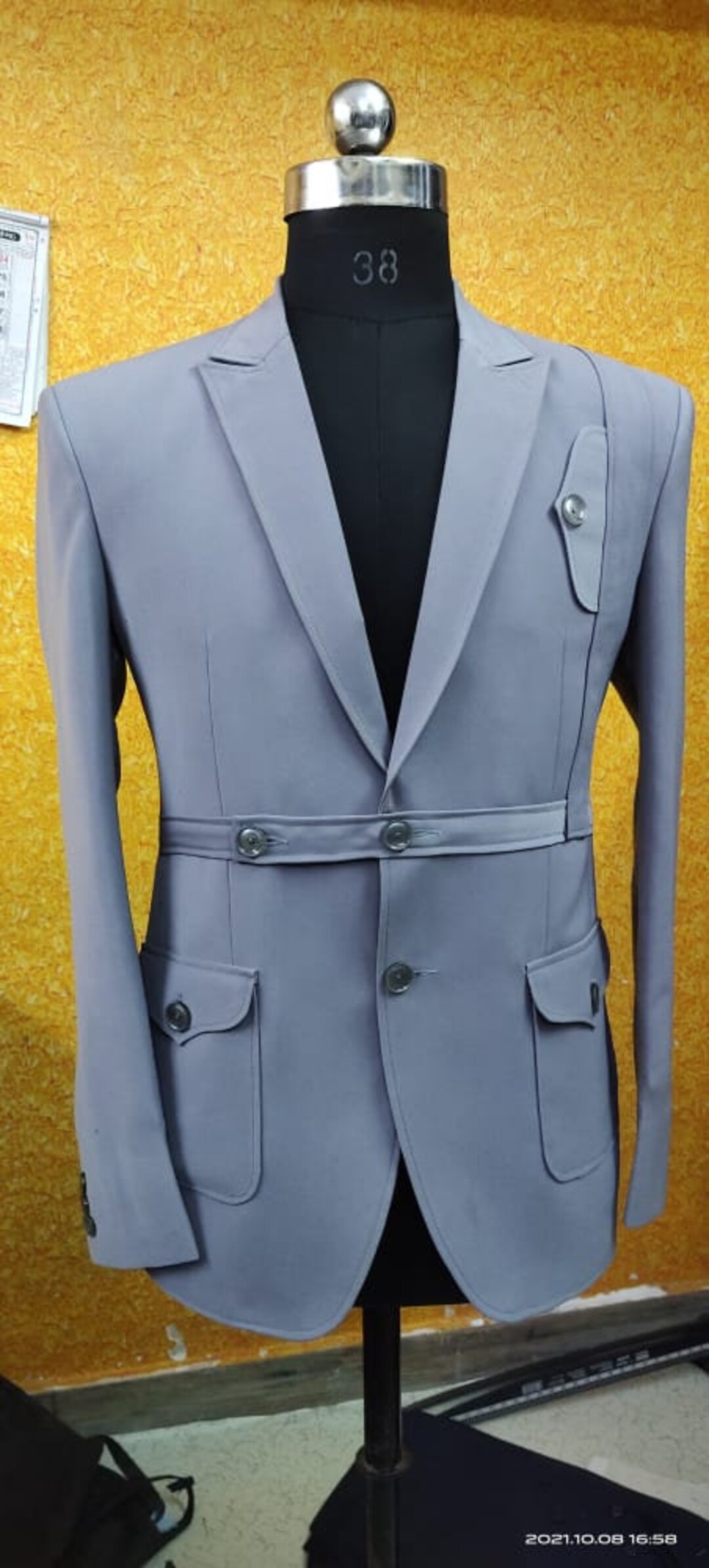 Men Blue Suit, Wedding 3 Piece Suits, Slim Fit One Button Party Wear ...