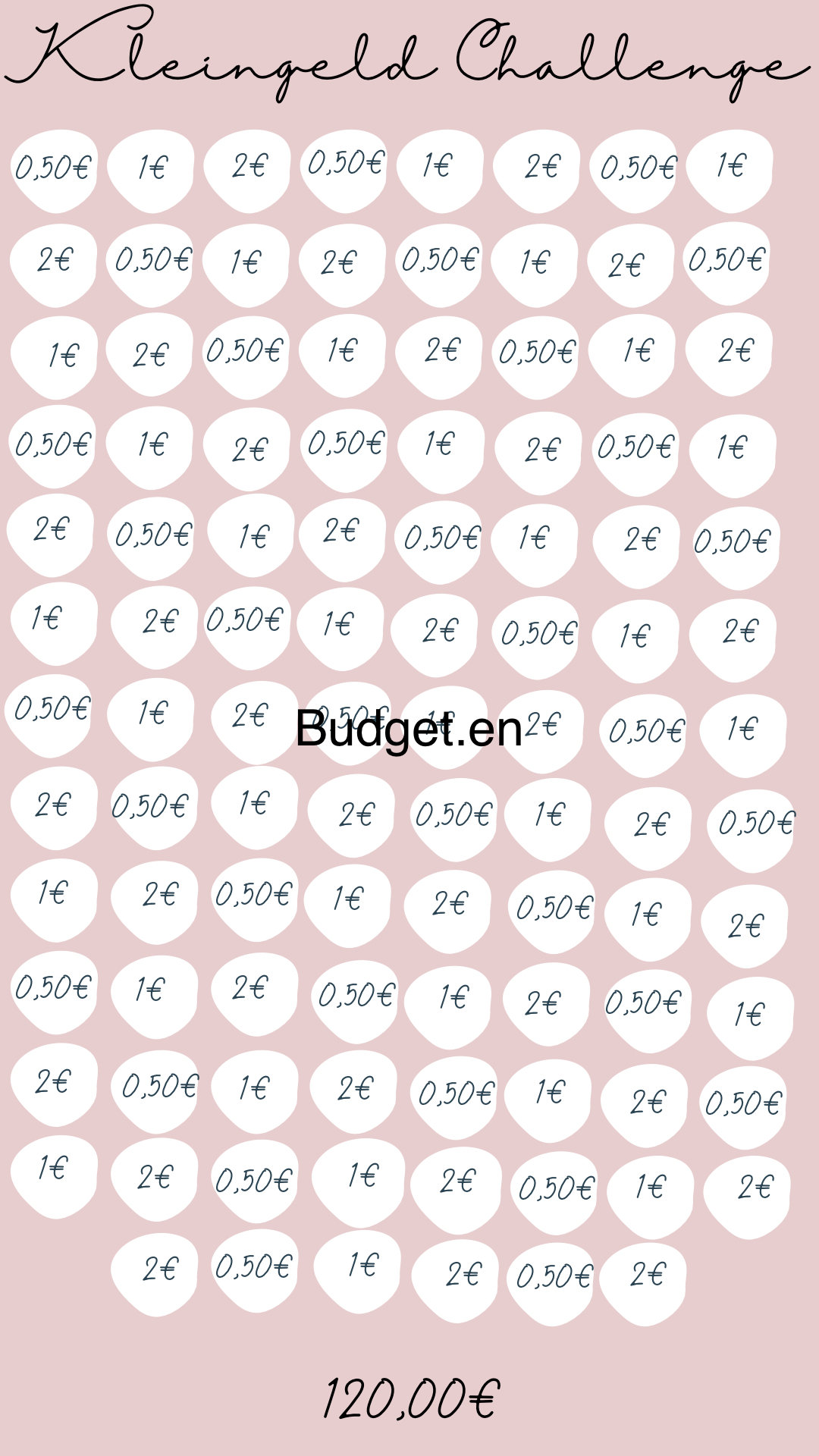Kleingeld Challenge / A6 Grösse - Etsy Österreich