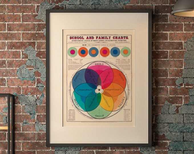 Chevreul Color Wheel Print Poster - Etsy