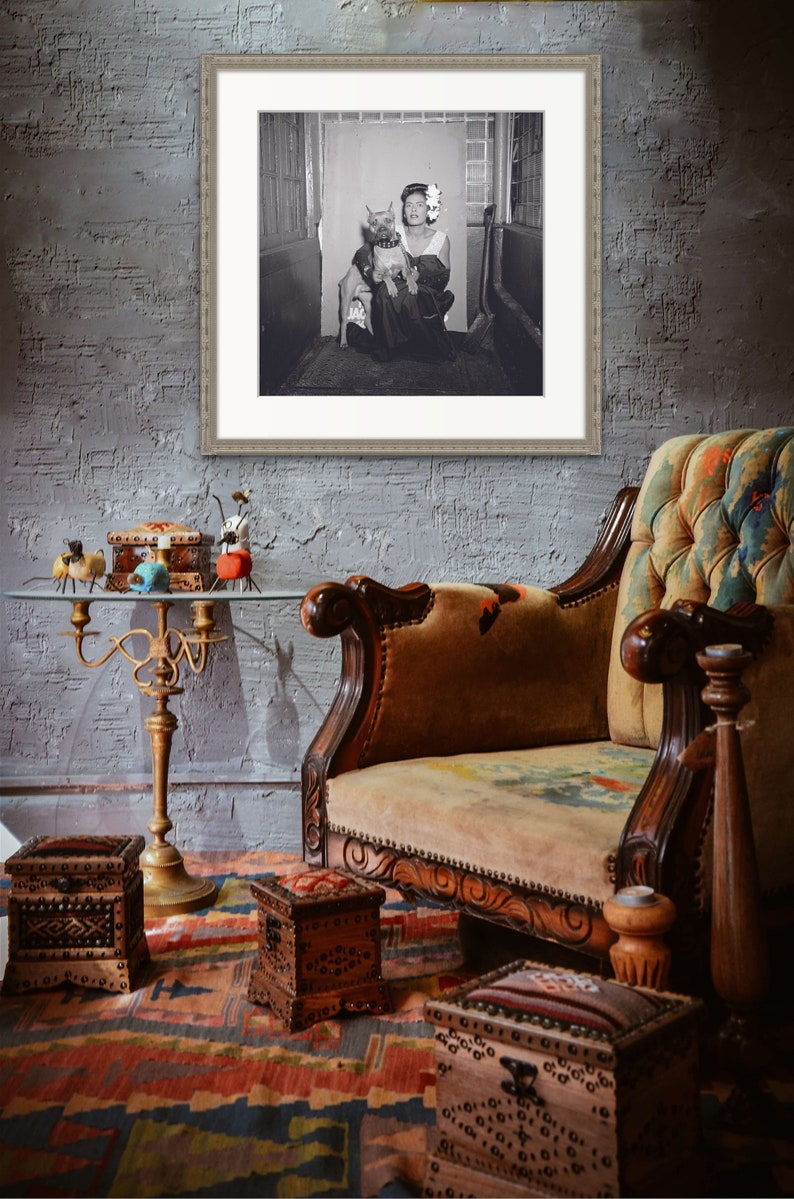 Billy Holiday With Her Beloved Boxer - Boxer Dog Print - Vintage Jazz ...