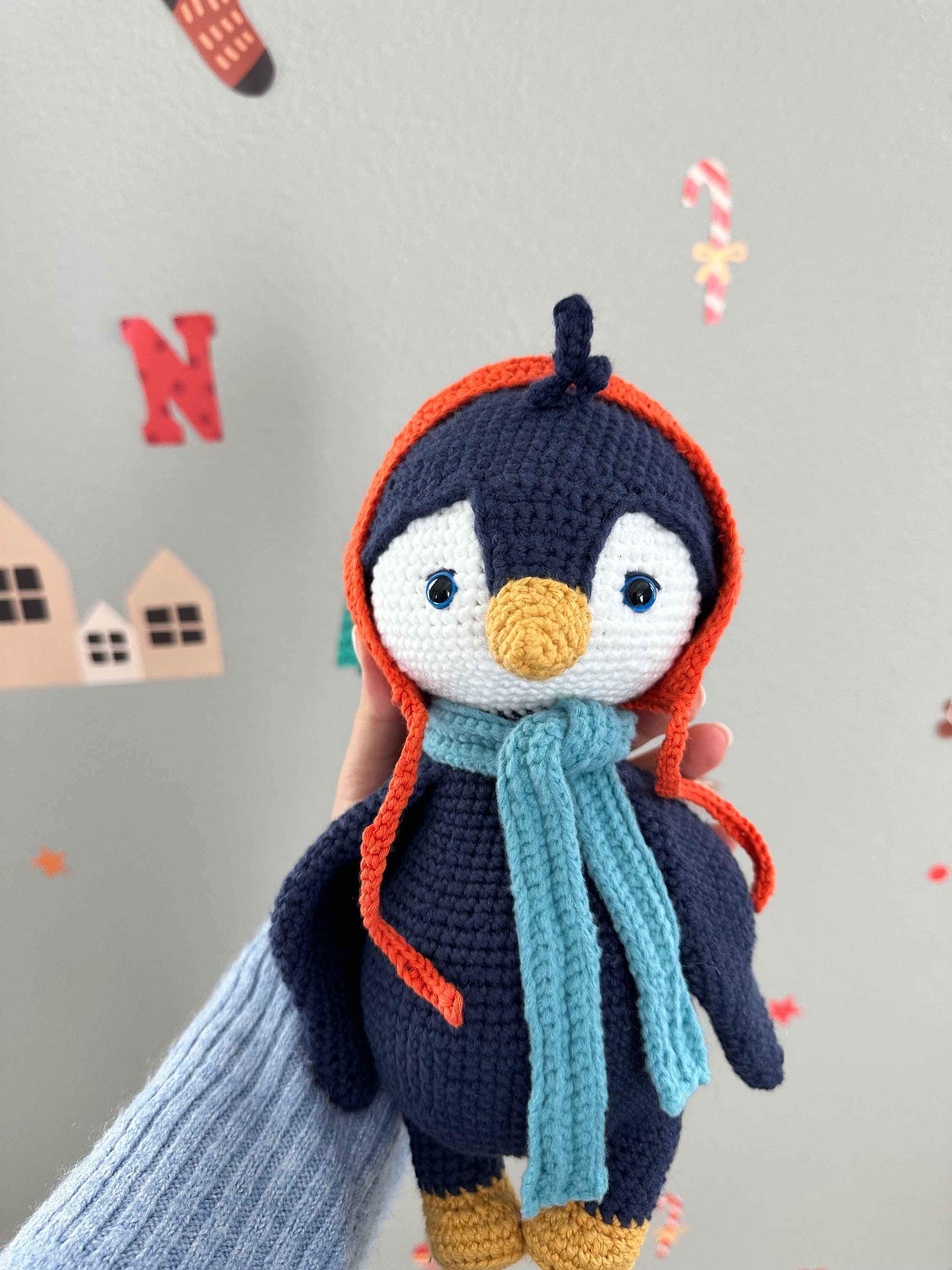Pete the Penguin-crochet Penguin-handmade Penguin-christmas - Etsy