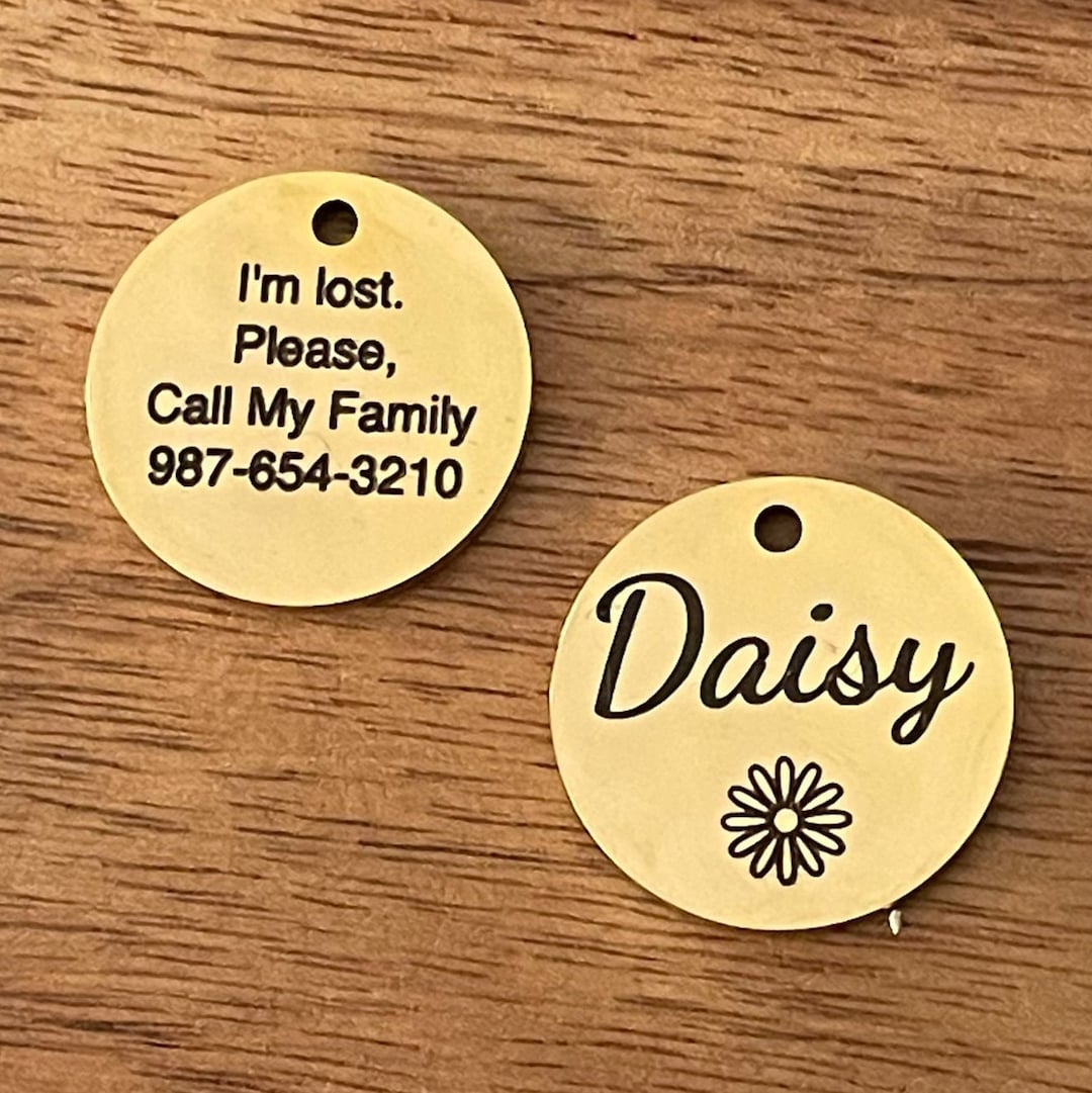 Personalized Tag for Cats, Funny Cat Tag, Cat ID Tag, Cat Tag Fish ...