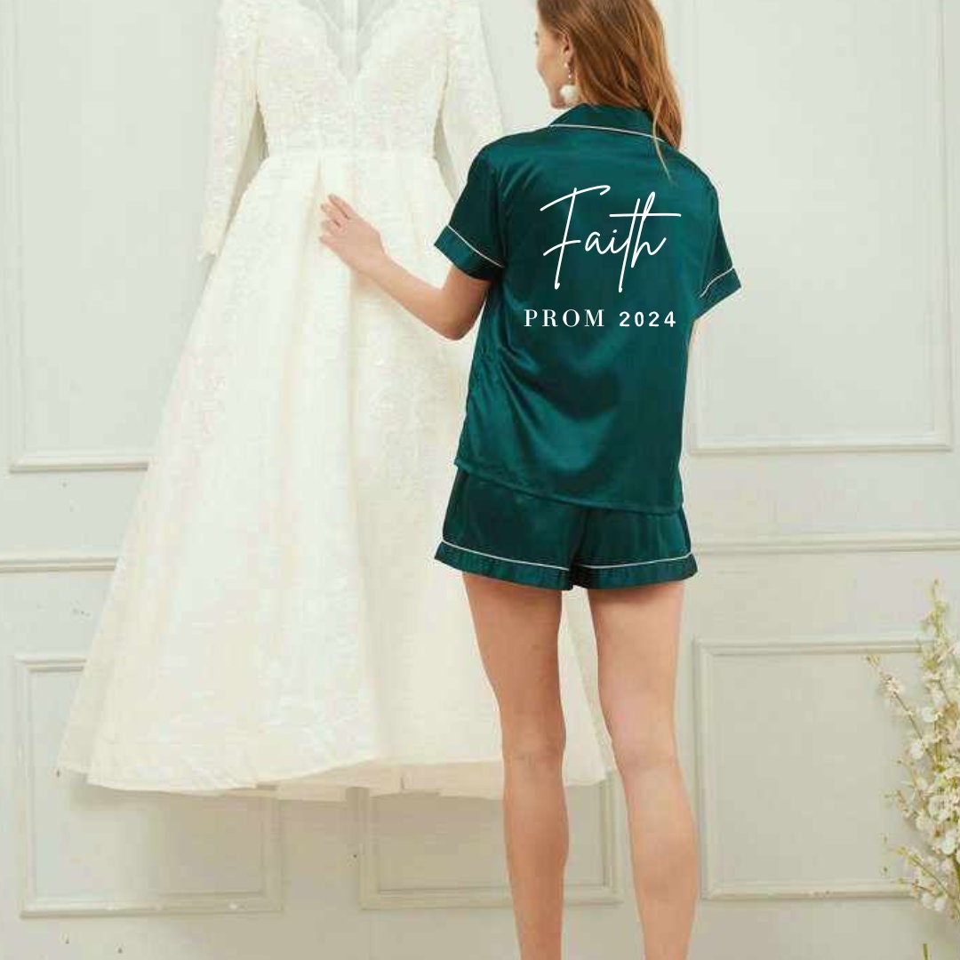 Personalised Pjs, Personalised Prom Pjs, Bridal Party Pjs, Bride Pjs ...