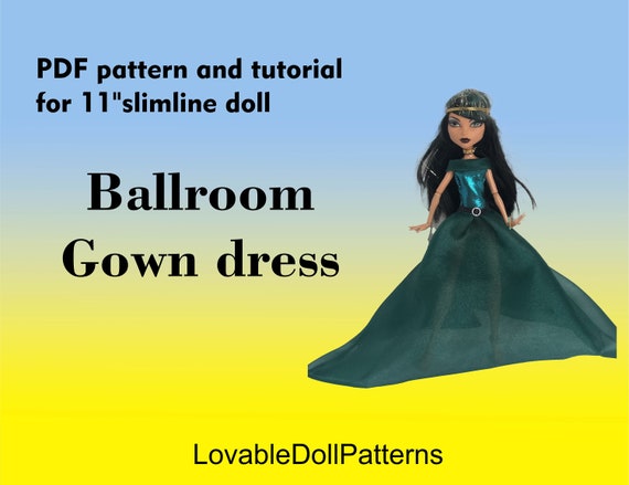 PDF Pattern and Tutorial on How to Make Ballroom Gown Dress | Etsy