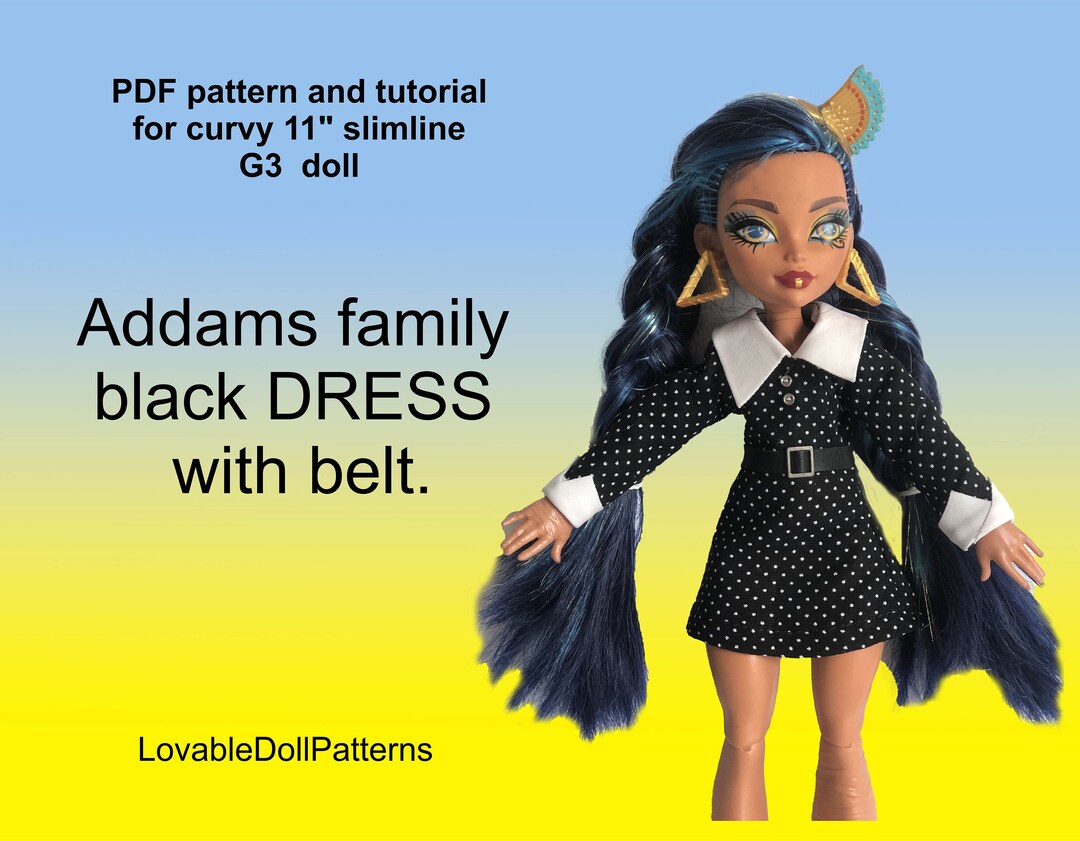 PDF Pattern and Tutorial on How to Make Addams Family Inspired Dress ...