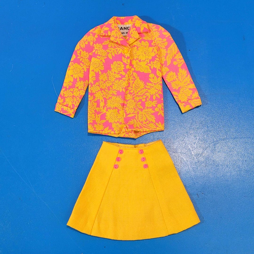Vintage Barbie 1969 Francie Mod Somethin’ Else Mattel Japan Outfit ...