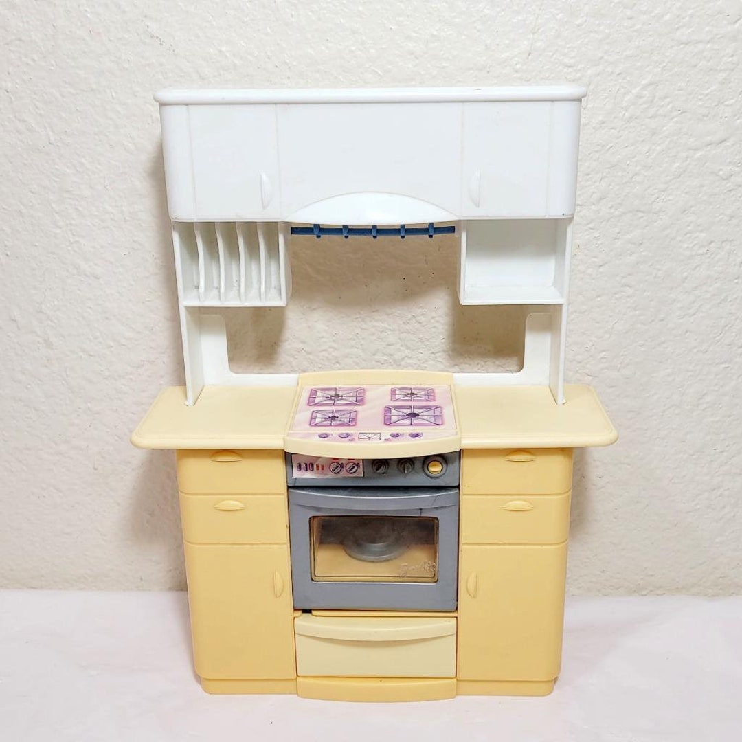 Mattel Barbie Living in Style Kitchen Stove Range Oven Center 2002 ...