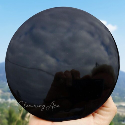 Natural Black Obsidian Stone Scrying Mirror Crystal Scrying - Etsy