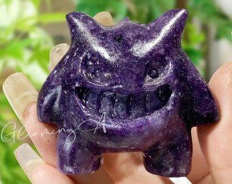Gengar Crystal Quartz - Etsy