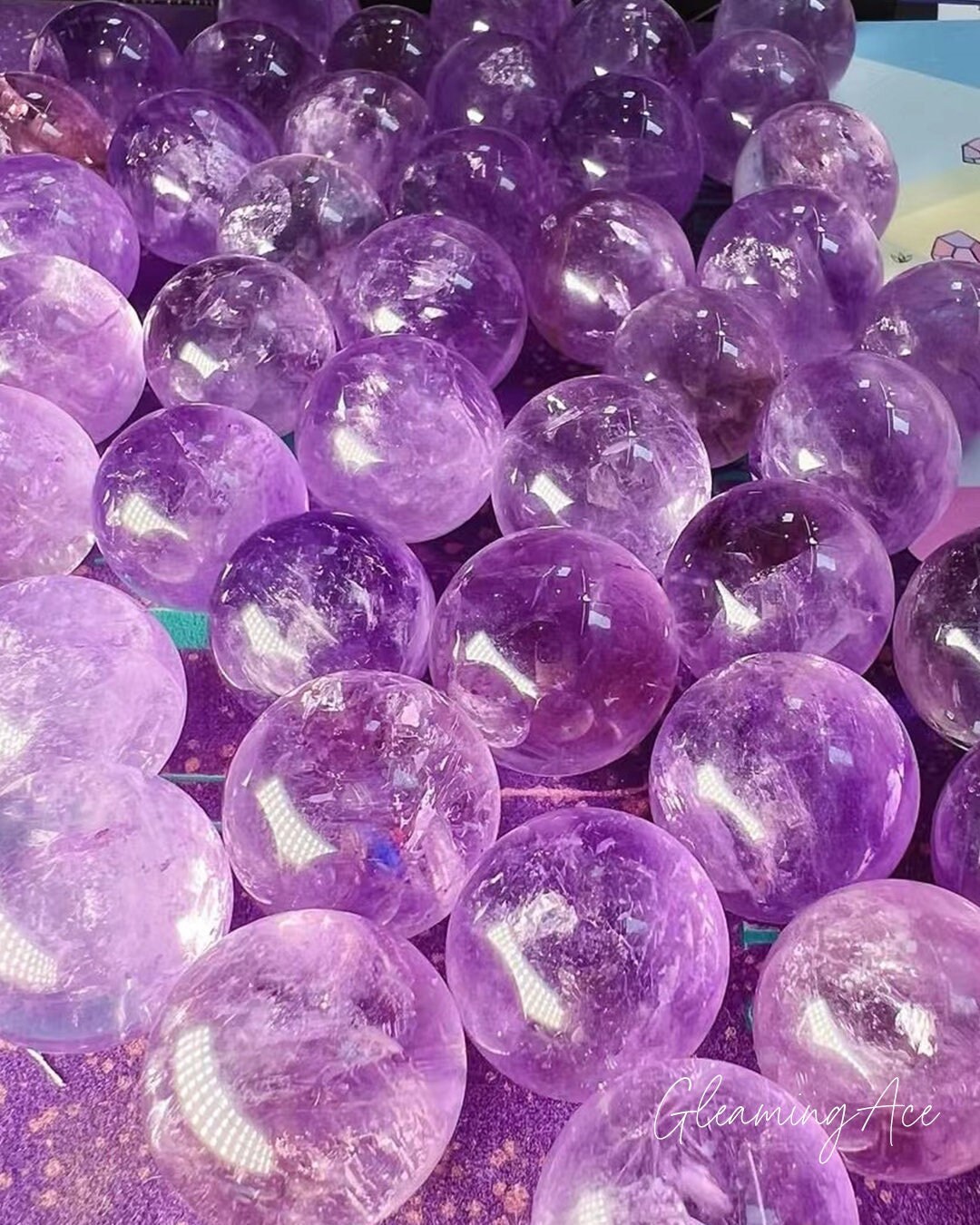 Natural Amethyst Sphere, Crystal Quartz Ball Purple Crystal Sphere ...