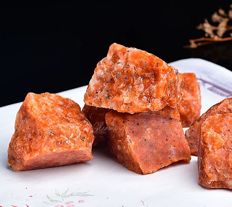 Natural Raw Sunstone Stone, Rough Sunstone, Mineral Samples - Etsy