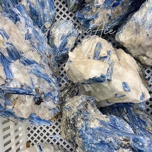 Natural Blue Kyanite Crystal, Raw Kyanite Specimen Kyanite Cluster Home ...