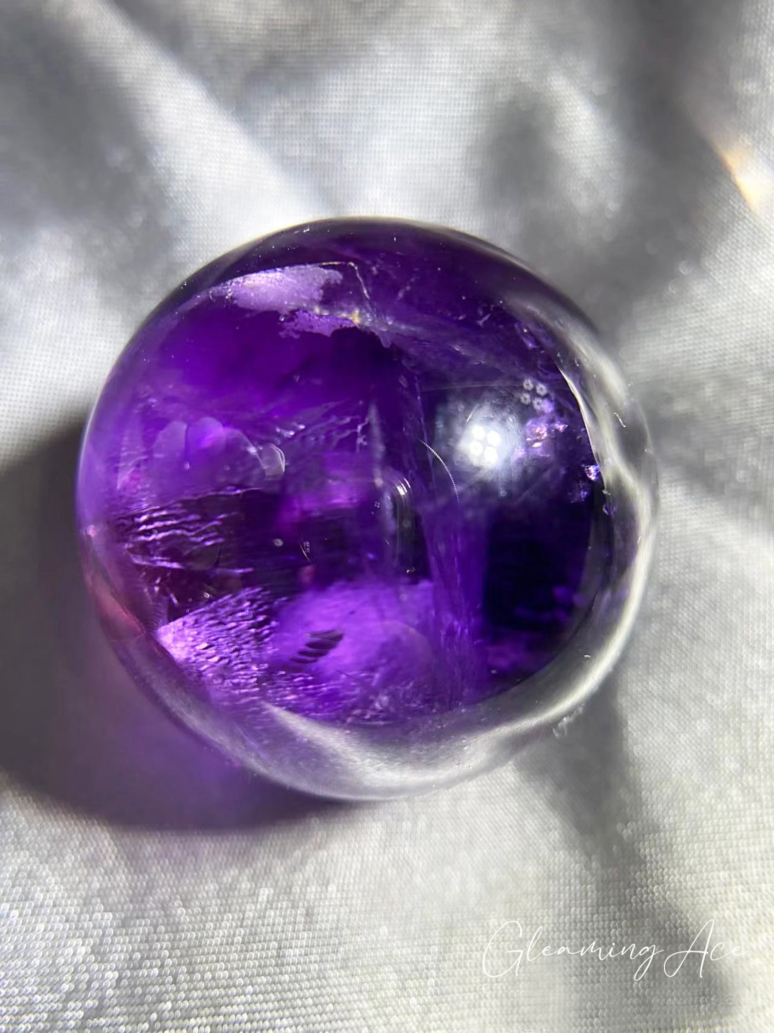 TOP High Quality Amethyst Sphere, Crystal Ball, Deep Amethyst Gemstone ...