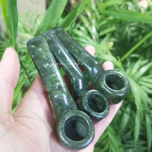 Natural Stone Jade Smoking Pipe, Xiu Jade Hand Pipe, Jade Cigarette ...
