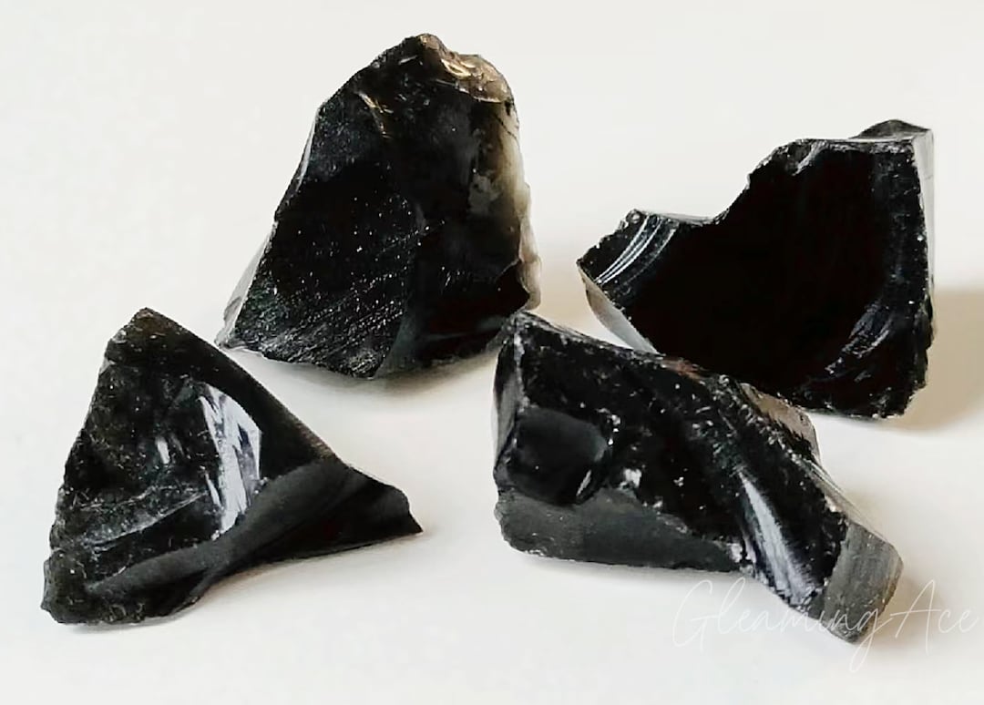 Natural Raw Obsidian Chunk, Rough Obsidian, Healing Crystals - Etsy