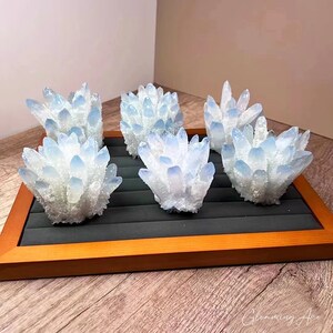 Blue Ghost Cluster, Blue Quartz Crystal Cluster, Crystal VUG, Mineral ...