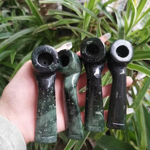 Natural Stone Jade Smoking Pipe, Xiu Jade Hand Pipe, Jade Cigarette ...