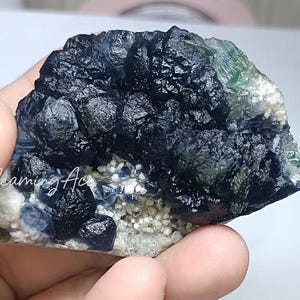 High Quality Blueberry Blue Fluorite Specimen Rare Fluorite Cluster ...