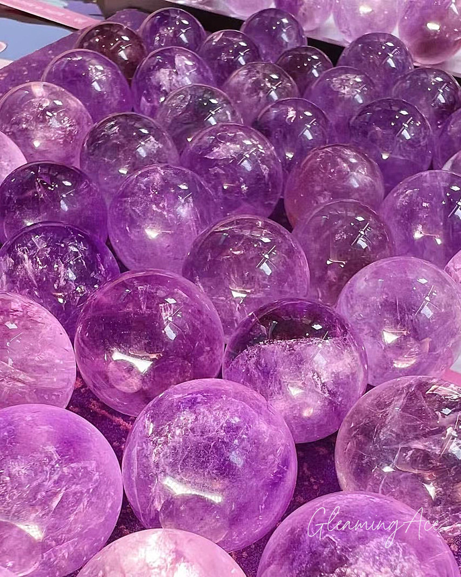 Natural Amethyst Sphere, Crystal Quartz Ball Purple Crystal Sphere ...