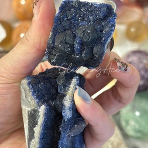 High Quality Blueberry Blue Fluorite Specimen Rare Fluorite Cluster ...