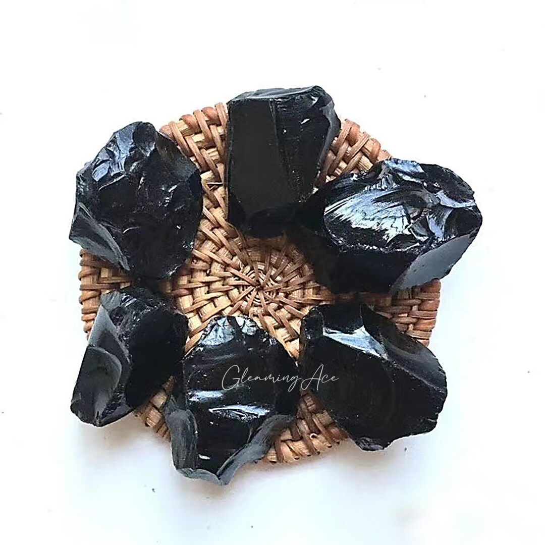Natural Raw Obsidian Chunk, Rough Obsidian, Healing Crystals - Etsy