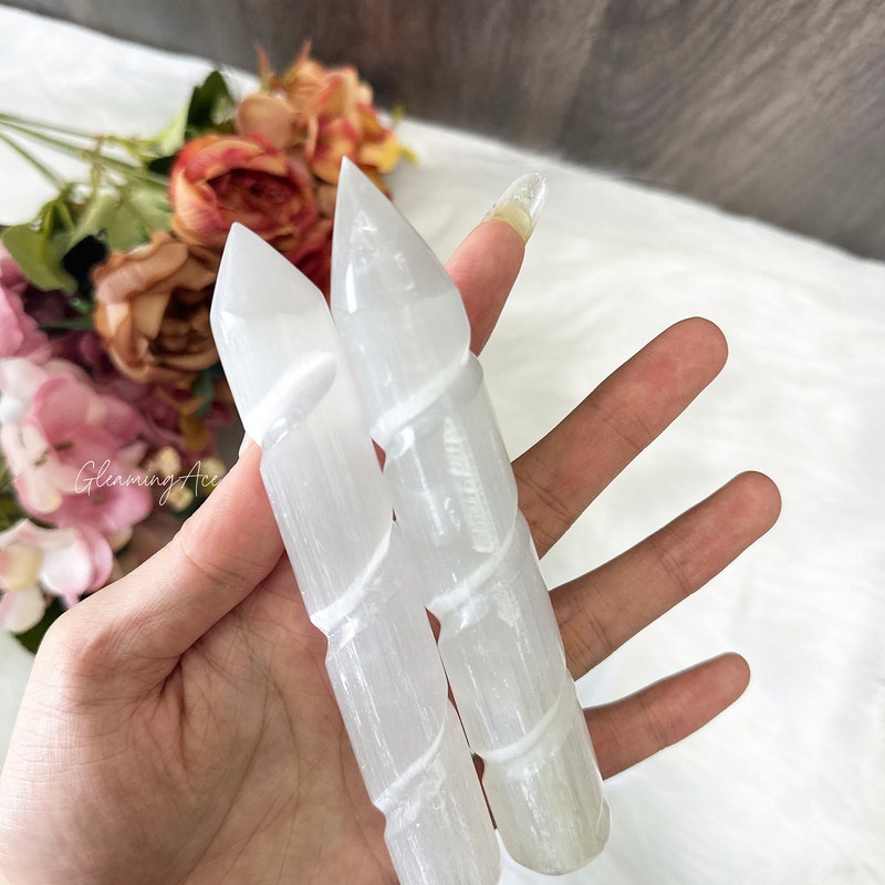 Selenite Wand - Etsy
