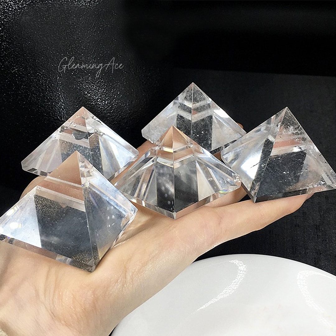 Polished Clear Quartz Crystal Pyramid, Gemstone Pyramids, Energy ...