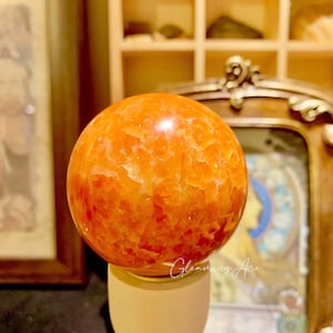 Natural Sunstone Spheres, Polished Sunstone Crystal Ball, Divination ...