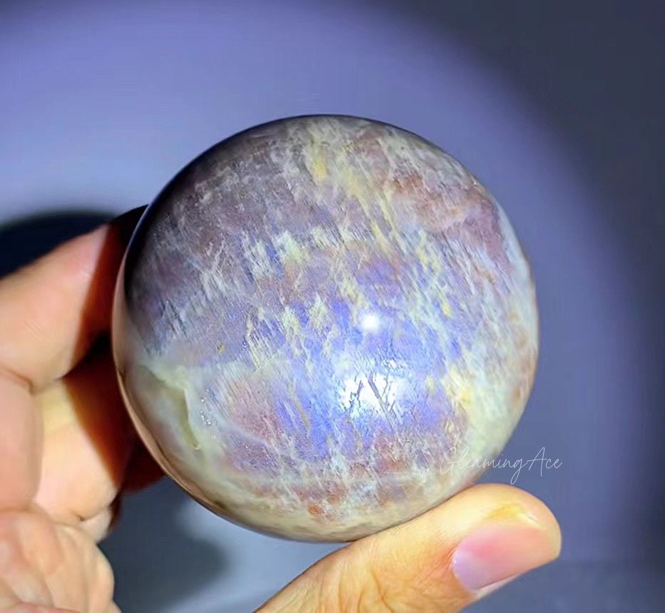 Natural Sunstone Moonstone Sphere, Flashy Sunstone Moonstone Mix Ball ...