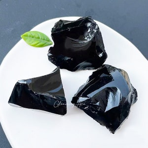 Natural Raw Obsidian Chunk, Rough Obsidian, Healing Crystals - Etsy
