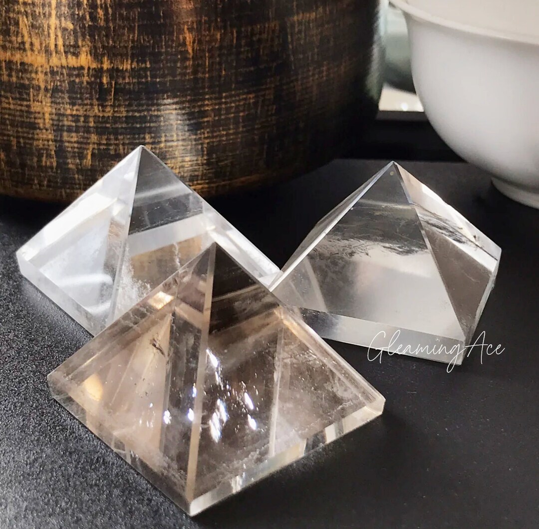 Polished Clear Quartz Crystal Pyramid, Gemstone Pyramids, Energy ...