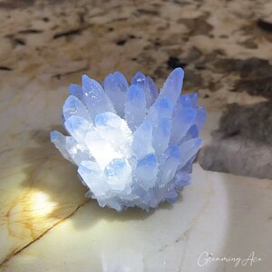 Blue Ghost Cluster, Blue Quartz Crystal Cluster, Crystal VUG, Mineral ...