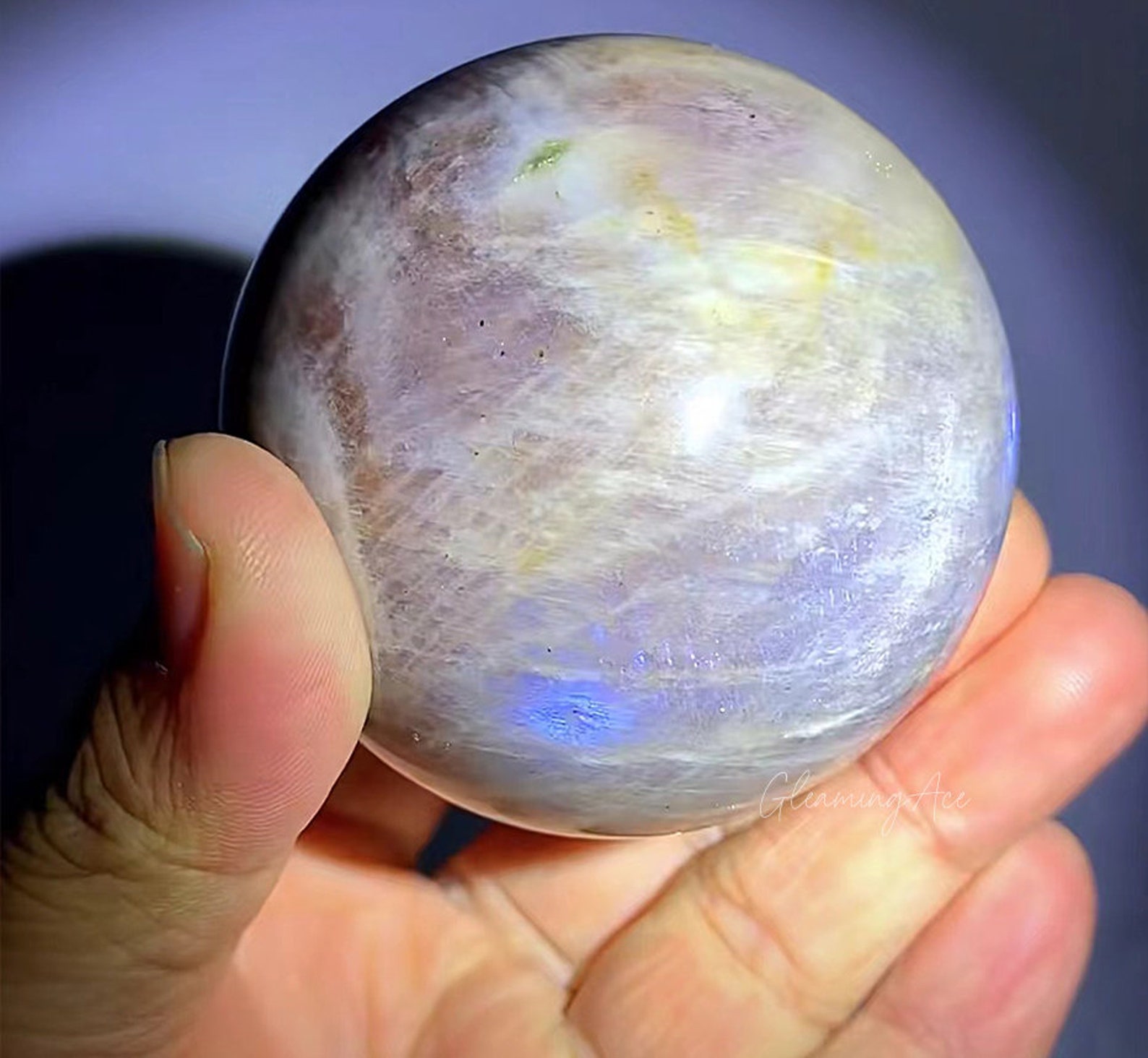 Natural Sunstone Moonstone Sphere, Flashy Sunstone Moonstone Mix Ball ...