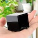 Black Obsidian Cube, Polished Obsidian Cube Stone Home Decoration - Etsy