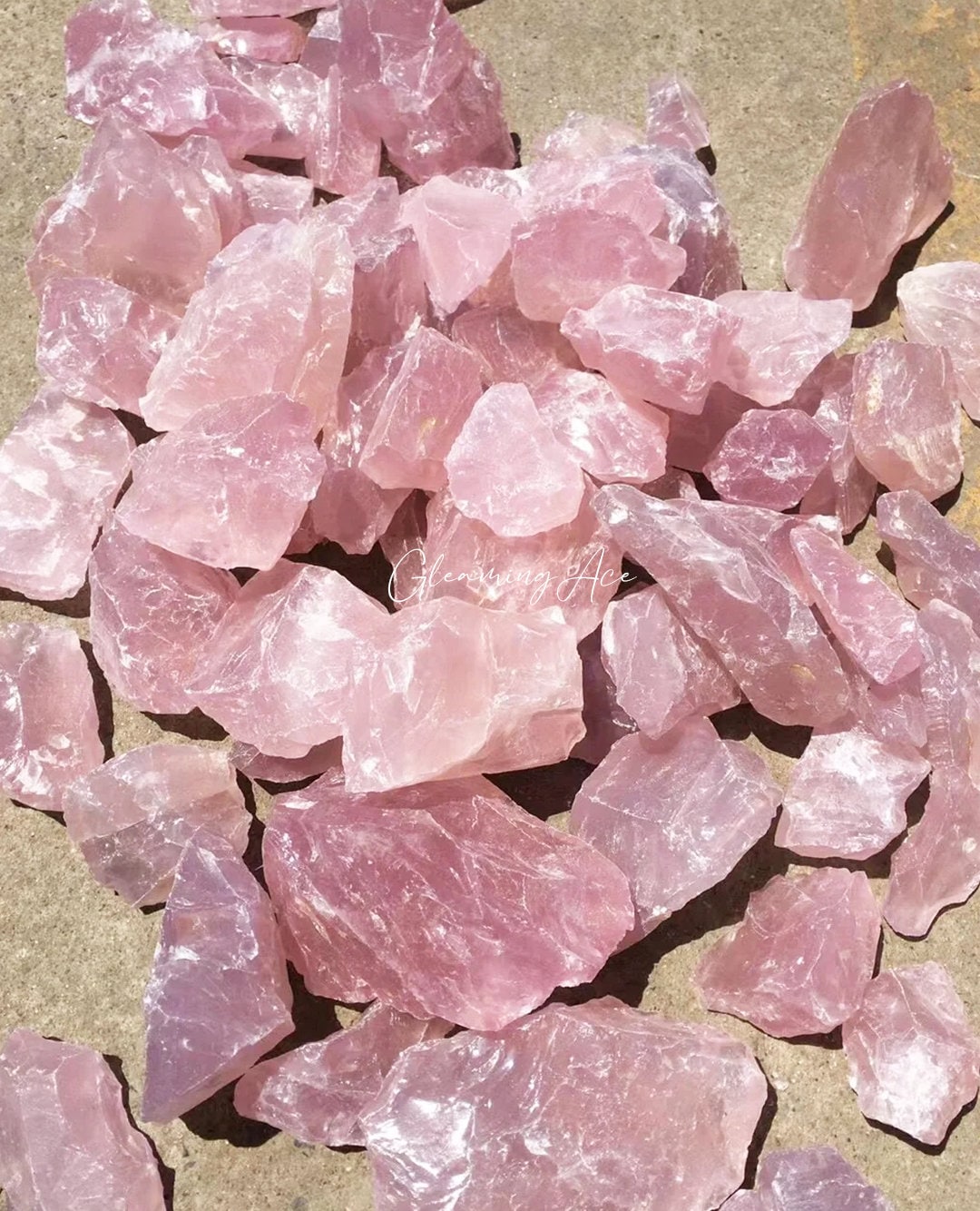 Natural Raw Rose Quartz, Pink Quartz, Rose Quartz Stone Specimen, Bulk ...