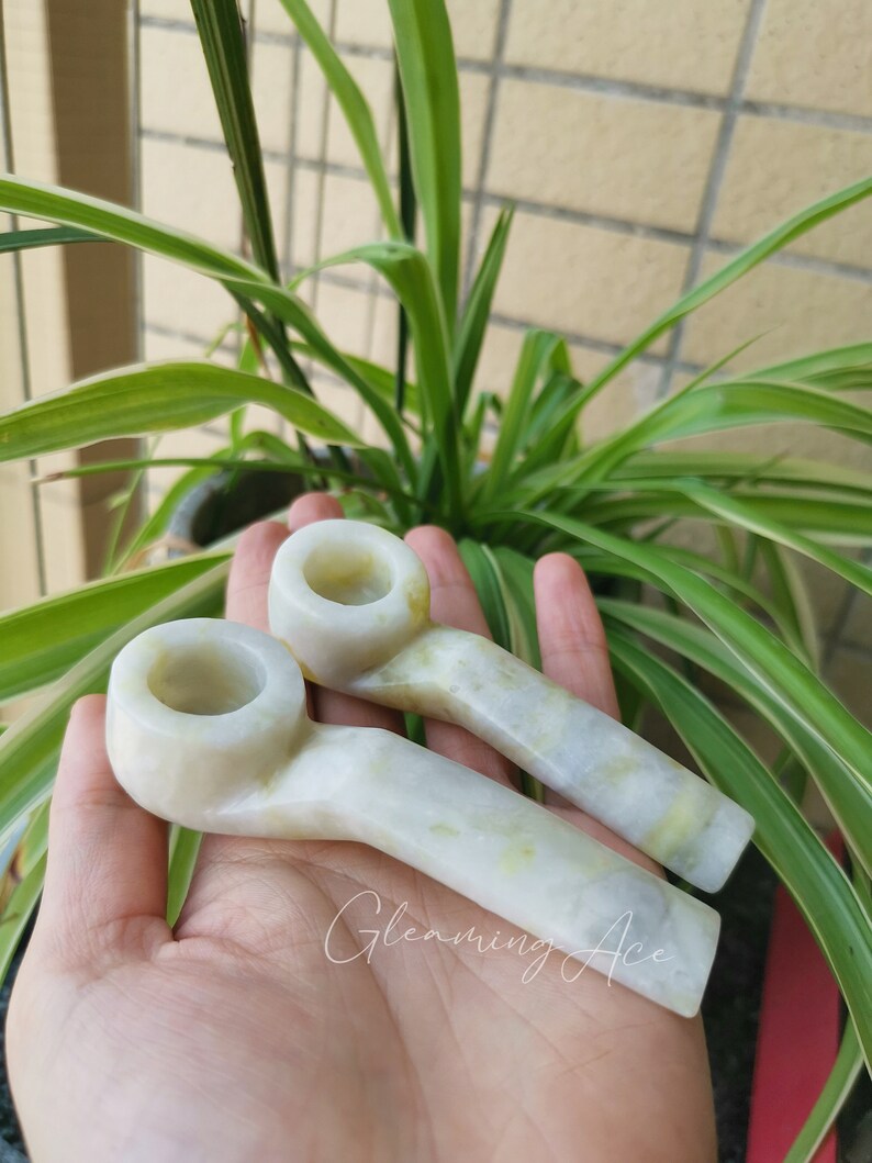 Natural Stone Jade Smoking Pipe Xiu Jade Hand Pipe Jade - Etsy