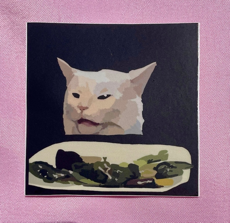 Smudge the Cat Sticker - Etsy