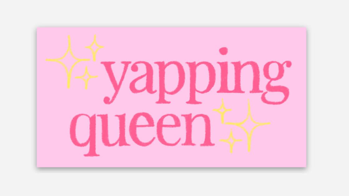 Yapping Queen Sticker - Etsy