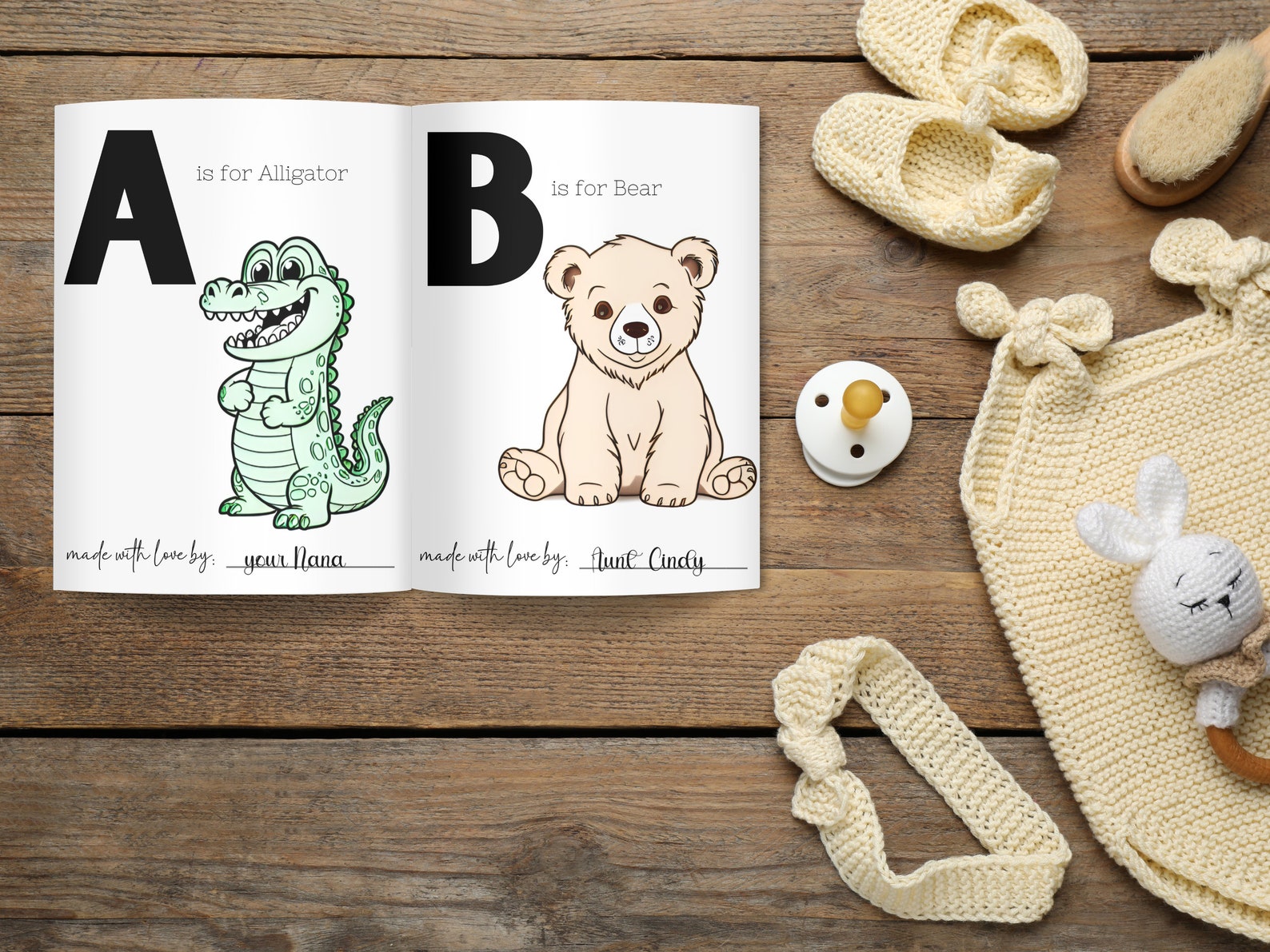 Baby's First ABC Baby Shower Coloring Book | Animal Alphabet Coloring ...