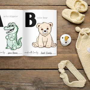 Baby's First ABC Baby Shower Coloring Book | Animal Alphabet Coloring ...