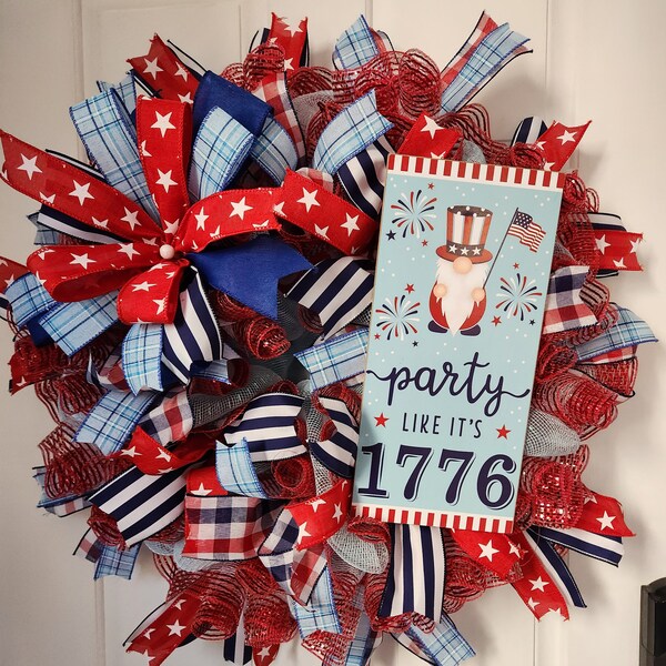Labor Day Wreath - Etsy