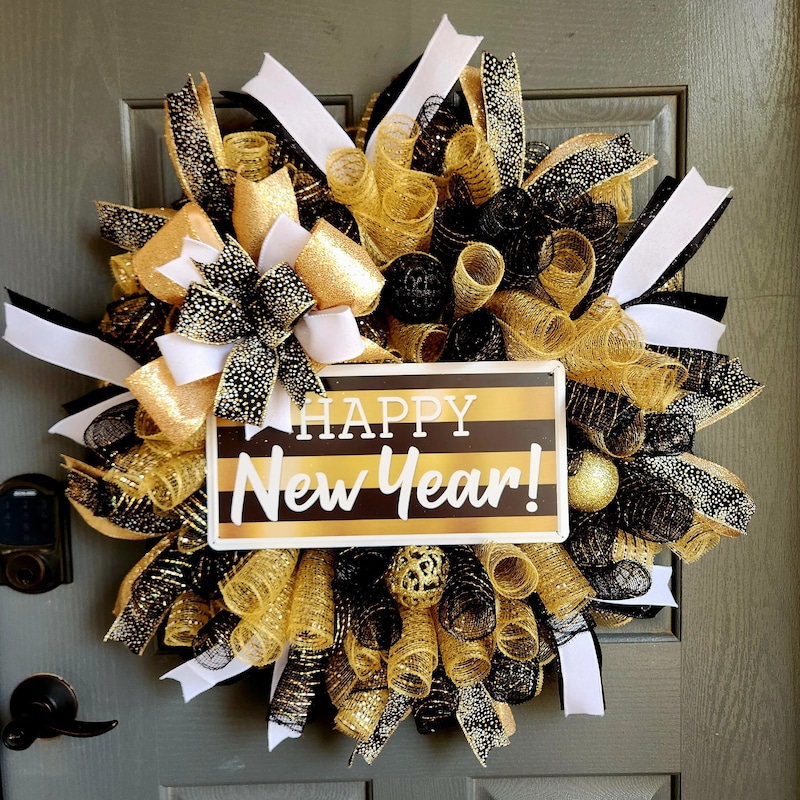 New Year Door Hanger - Etsy