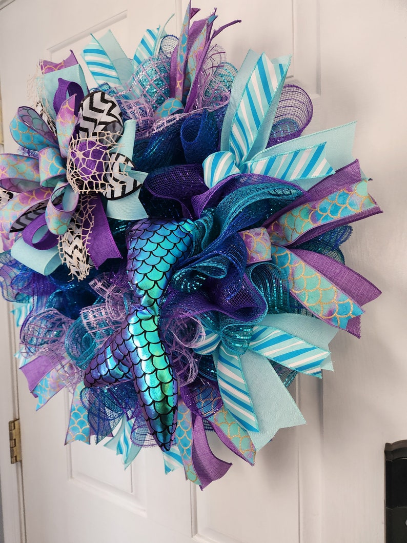 Introducing the Absolutely Gorgeous Mermaid Wreath With - Etsy