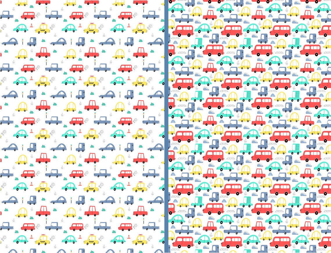Cars Seamless Pattern, Kids Clip Art, Svg Files, Instant Download, Cars ...