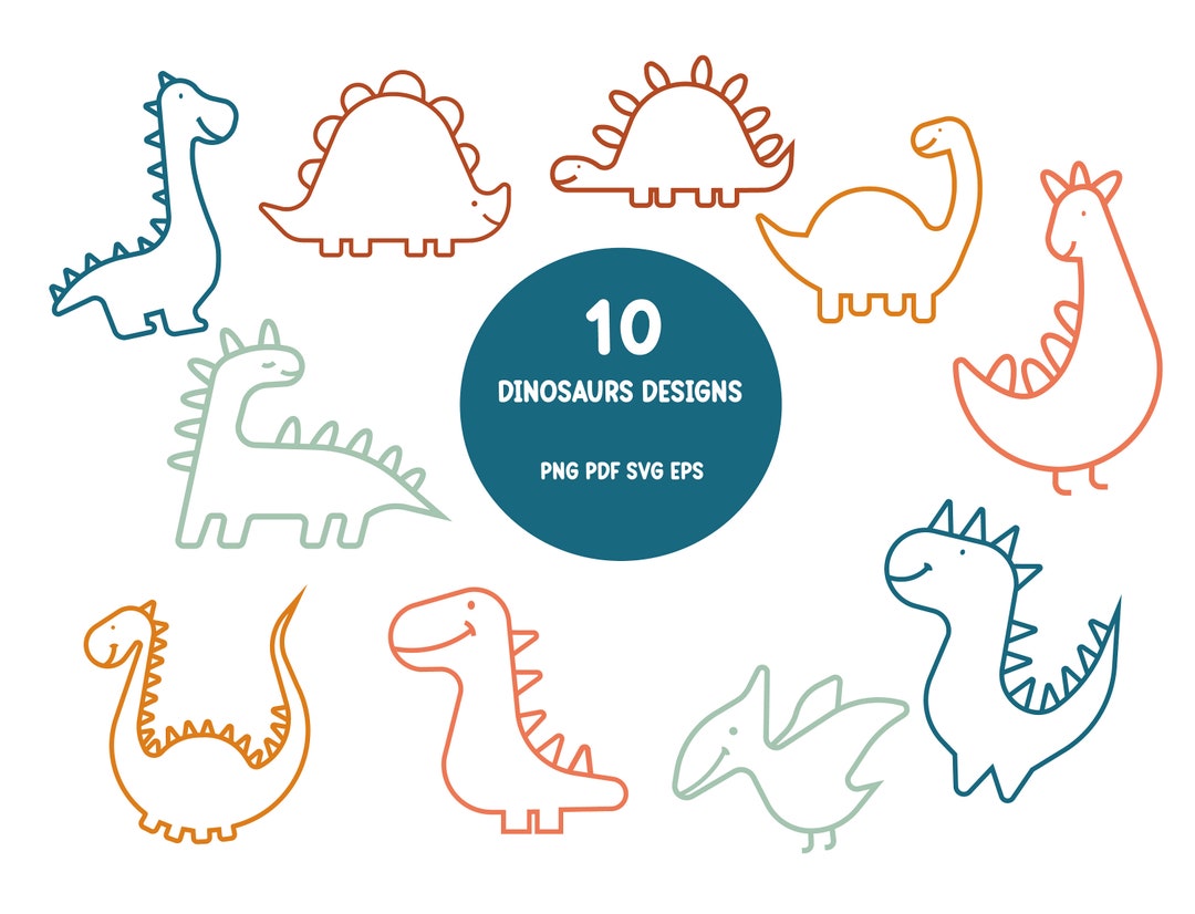 Dinosaurs Design, Clipart Bundle, Perfect for Creating , Decorations ...