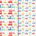 Cars Seamless Pattern, Kids Clip Art, Svg Files, Instant Download, Cars ...