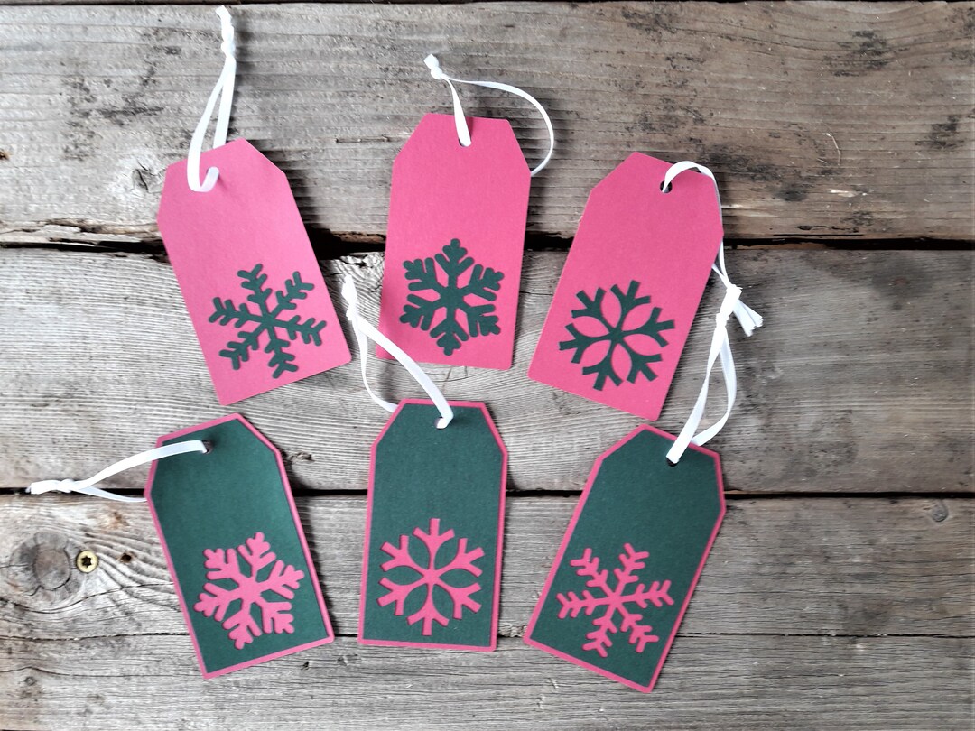 Snowflake Gift Tag Set 6 Pack Christmas Gift Tags Yule Tags - Etsy