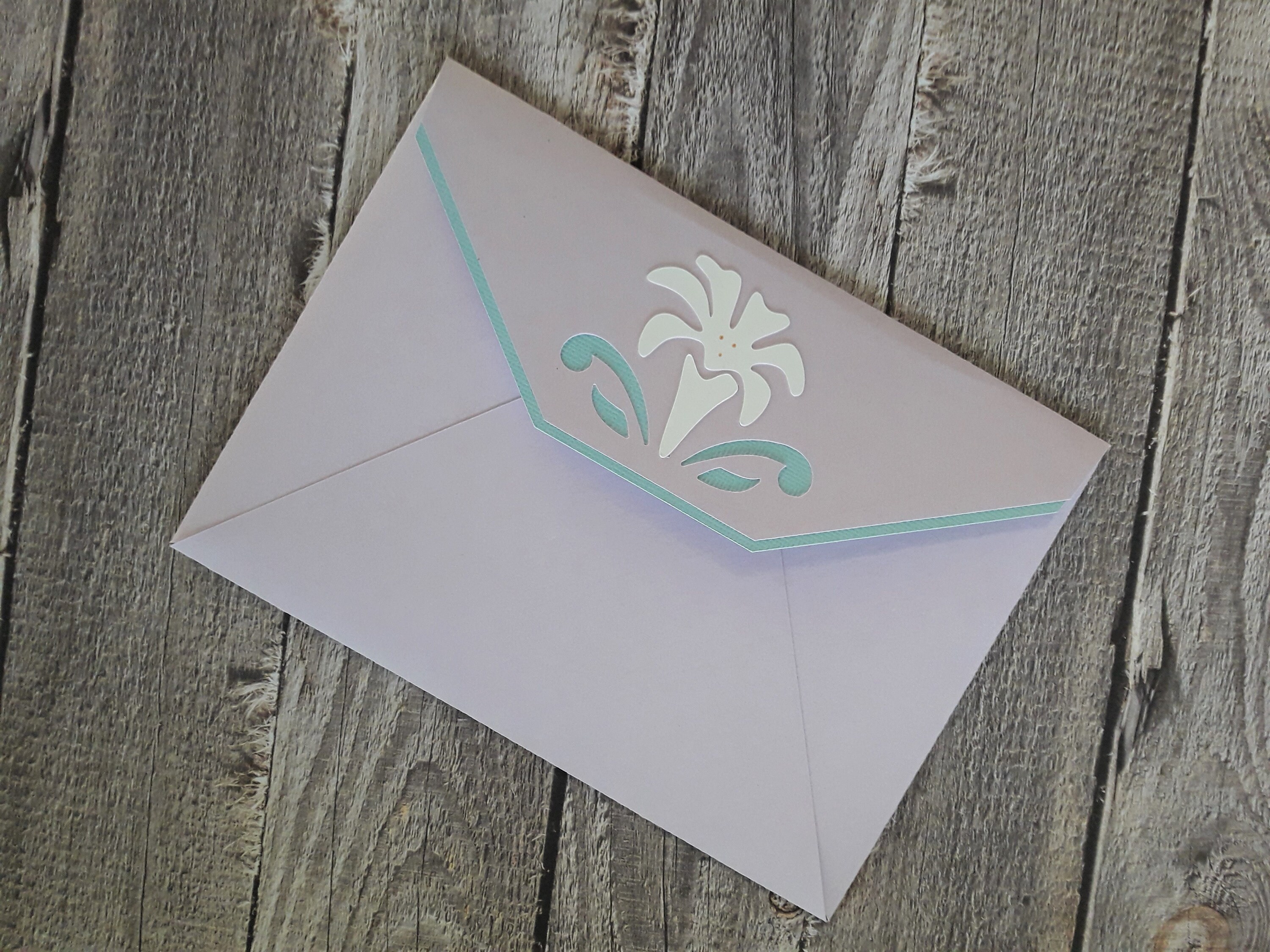 Formal Easter Card, Handmade Easter Greeting, Easter Lily Card, Floral ...