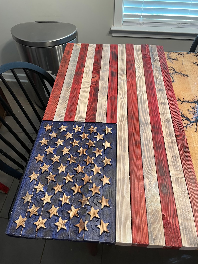 Rustic American Flag - Etsy