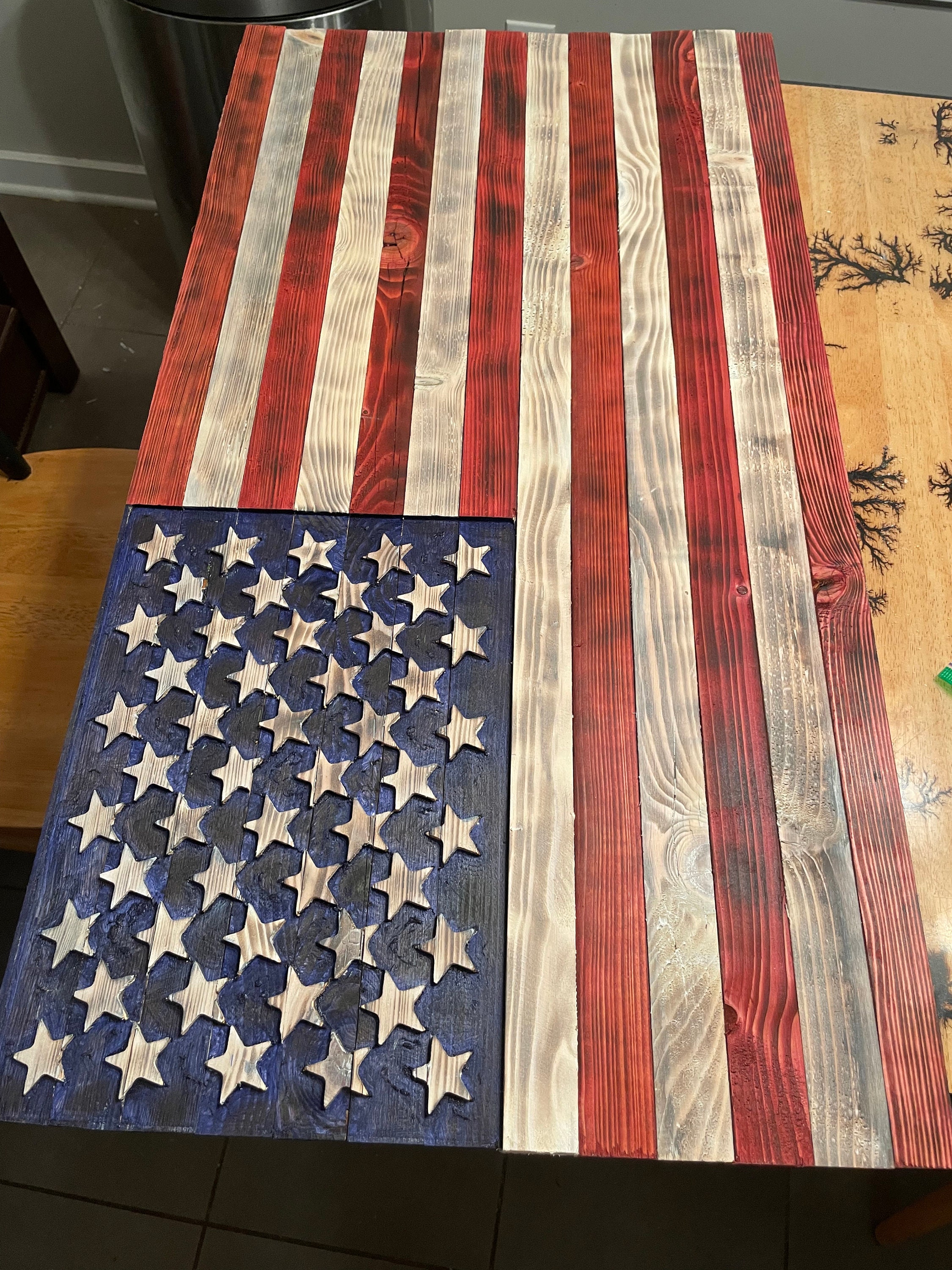 Rustic American Flag - Etsy